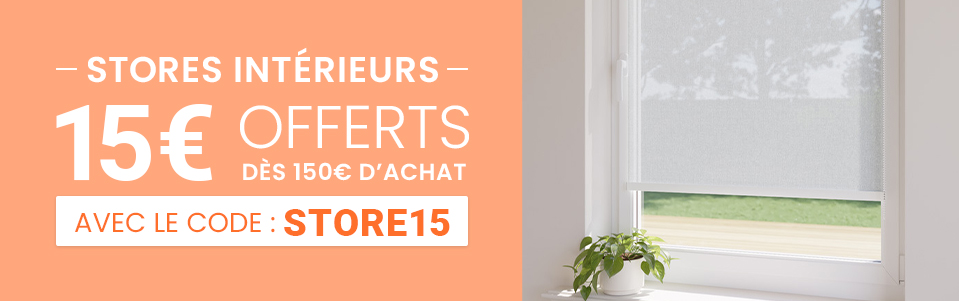Stores pas cher fabriqués sur mesure, code promo Stores Discount