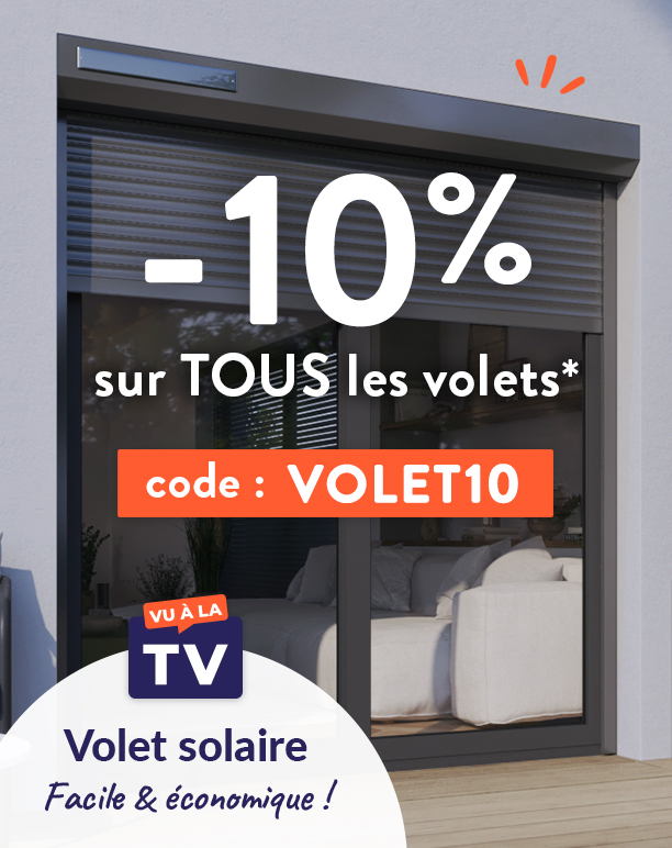 Volet roulant électrique motorisé sur mesure pas cher - Stores-Discount.com
